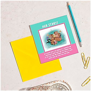 Huxters Funny Birthday Card – Happy 50th Birthday Card Day Counting Funny Card for Women and Men – 148mm by 148mm Unique Happy Birthday Card with Yellow Envelope (50th)