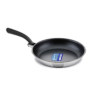 ALTEN BACH Romanesque Wok Pan 3-layer Non-stick Stainless Alumiuium Stir Fry Pan 8-inch(22cm),10-inch(26cm),11-inch(28cm),12-inch(30cm) (12-inch(30cm))