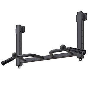 Kipika Multifunctional Joist Mounted Pull Up Bar, 4 Levels of Height Adjustment, Multi-Angle Grip, Chin Up Bar Joist Mount, Home Gym Workout Strength Training Equipment