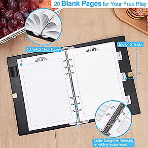 Unicorn Catcher Recipe Book to Write in Your Own Recipes, A5 Recipe Binder Personal Blank Recipe Book Make Your Own Family Cookbook with 24pcs Gift Stickers Idea Gift for Women Wife Mom