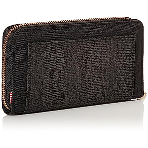 Herschel Thomas Polyester Wallet,Rfid Blocking, Black/Black Crosshatch