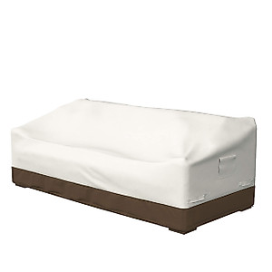 Amazon Basics Griffen 3-Seater Sofa Outdoor Patio Furniture Cover & Coffee Table Patio Cover