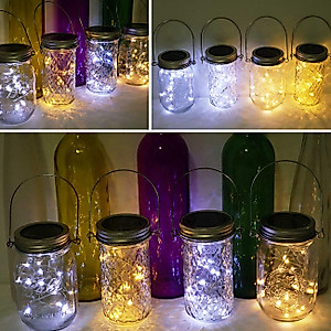 Decorman 6 Pack Stainless Steel Wire Handles (Handle-Ease) Mason Jar Hanger, Canning Jars Hanger, Ball Pint Jar, Jar Hanging Hook for Regular Mouth Mason, Silver