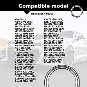 12pcs Differential Transfer Case Crush Washer Gasket Kit Compatible with Toyota Lexus Scion 4Runner Land Cruiser Tundra Tacoma FJ Cruiser Highlander RAV4 Sienna 9043024003, 1215710010, 90430A0003