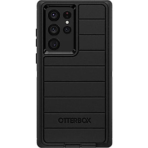 OtterBox Defender Pro Case & Belt Clip/Stand for Samsung Galaxy S22 Ultra (NOT S22 or Plus or Other Models) (Black)