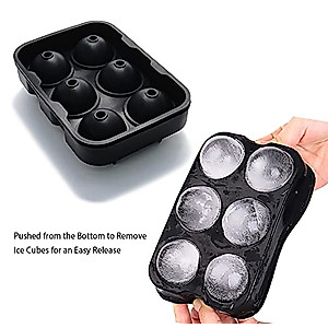 Vshinic Ice Cube Tray,Freezer Ice Maker, Ice Trays for Freezer With Lid,Whiskey Ice Ball Maker Large Square Ice Cube Molds with Lid for Cocktails Bourbon Coffee Juice - Reusable & BPA Free 2 Pack