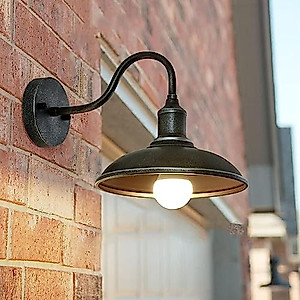便利100 American Style Outdoor Door Wall Light Modern Vintage Wall Light Industrial Sconce Edison Lamp Iron Wall Sconce Retro Outdoor Lighting Fixtures Metal E27 Base 110V/220V Wall Lamp