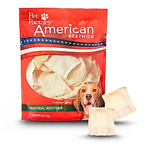 Pet Factory American Beefhide Chips Dog Chew Treats - Natural Flavor, 32 oz