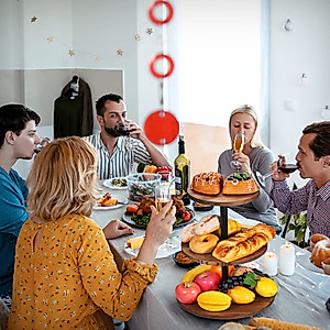 Cupcake Stand, Othran 3 Tier Wood Cake Stand Cupcake Tower Wooden Cupcake Stand 3 Tier Serving Tray for Farmhouse Wedding, Birthday, Tea Parties, Baby Showers, Kitchen Decor