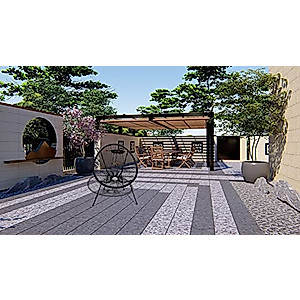 Kingmys Acapulco Woven Lounge Chair for Indoor and Outdoor Use (1PC Black)