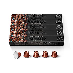 Nespresso Capsules OriginalLine, Capetown Lungo, Dark Roast Espresso Coffee Pods, 50-Count Espresso Pods, Brews 3.7oz