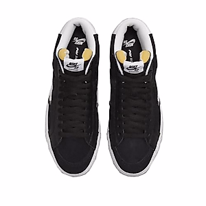 Nike Men's SB Zoom Blazer Mid Shoe, Black/White, 10 M US
