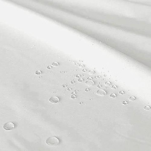 Mybecca Canvas Marine Fabric 600 Denier Indoor/Outdoor White 1 Yard1 Yard (36" x 56")(Cut Separate by Yard for Prime Orders)56" x 36" (3 ' x 4.7')