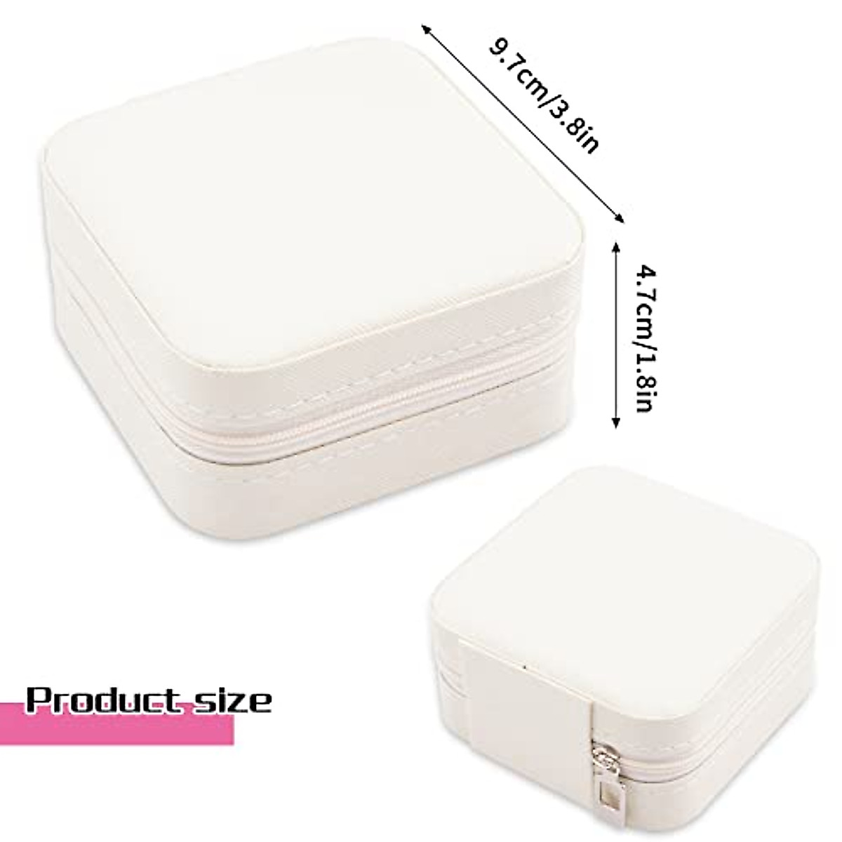 Portable Travel Mini Jewelry Box Leather Jewellery Ring Organizer Case Storage Gift Box Girls Women (4 color).