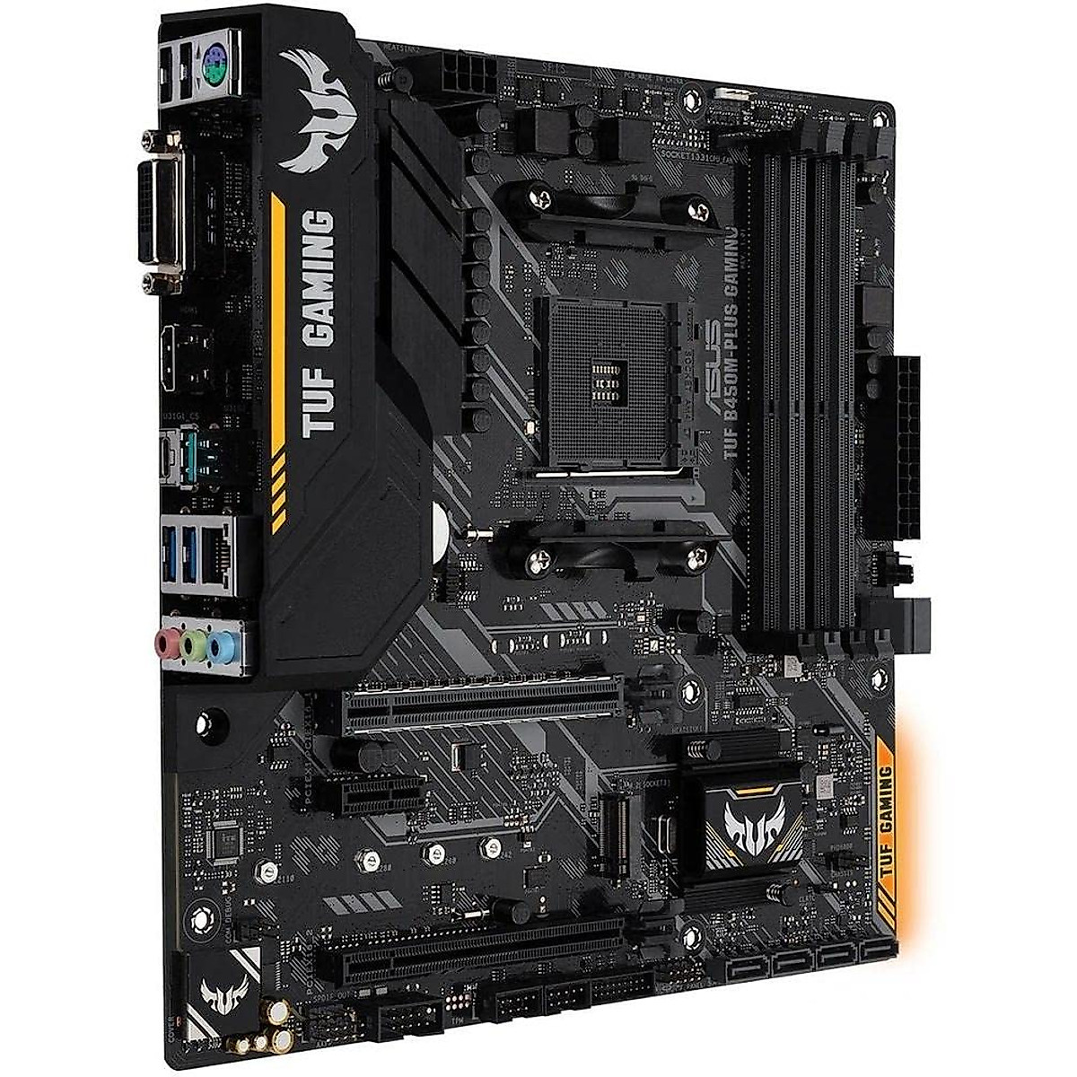 ASUS TUF B450M-Plus Gaming AMD Ryzen 2 AM4 DDR4 HDMI DVI-D M.2 mATX Motherboard