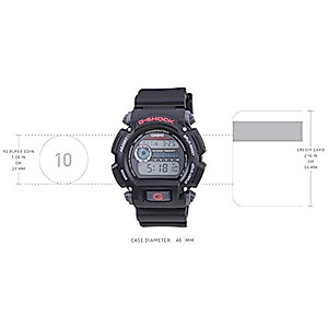 Casio Men's G-Shock DW9052-1V Shock Resistant Black Resin Sport Watch