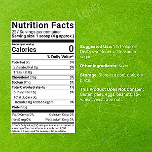 Allulose Sweetener 2 Pounds – Natural Sugar Subsitutes, No Aftertaste - Keto Friendly, Vegan, Zero Net Carb, Zero Calorie, Great for Cooking & Baking