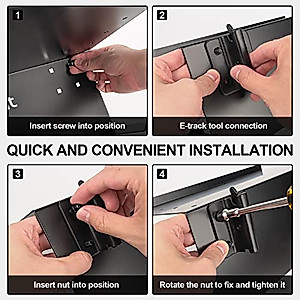 2Pack E-Track Power Tool Organizer|E Track Power Tool Holder Hanger for Trailer Accessories-E-Track Drill Holder Wall Mount|E Track Accessories for Enclosed Trailer-Utility Storage Rack in Garages