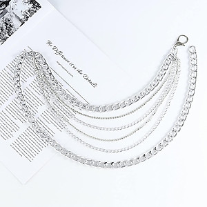 Bodiy Silver Crystal Waist Chain Jewelry Belt Sparkly Rhinestone Belly Chains Rave Body Jewelry for Women