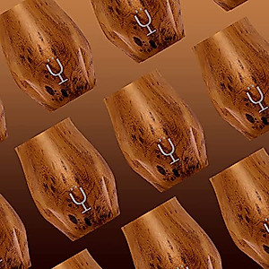 BrüMate NOS'R, Double-Wall Stainless Steel Whiskey Nosing Glass - 7 Oz (Walnut)