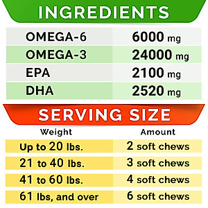 (Pack of 3) Fish Oil Omega 3 Treats for Dogs - Allergy Relief - Joint Health - Itch Relief, Shedding - Skin and Coat Supplement - Alaskan Salmon Oil Chews - Omega 3 6 9 - EPA & DHA Fatty Acids