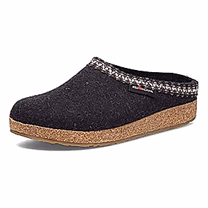 HAFLINGER Zigzag Clog - Charcoal, 42