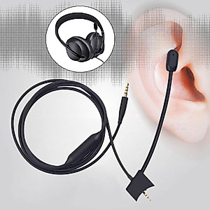 Koffmon QC45 Gaming Mic, Headphones Replacement Boom Microphone Audio Cable Volume Control with Mute Switch for PC, Laptop, PS4, PS5, Xbox One Controller