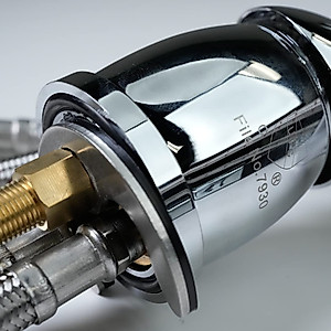 OMWAH Brass Salon Shampoo Bowl Faucet and Sprayer Kit for Shampoo Bowl or Backwash Unit with Adapter