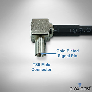 Proxicast 12 inch TS9 to SMA Female External Antenna Adapter Cable Pigtail for 4G/5G Modems, Hotspots & Routers - Nighthawk M6/MR6500, M5/MR5100, M1/MR1100, Jetpack 8800L, 7730L (ANT-104-TS9-2PK)