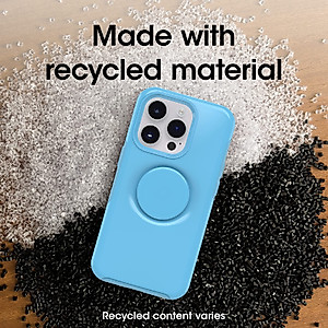 OtterBox iPhone 14 Pro Max (ONLY) Otter + Pop Symmetry Series Clear Case - YOU CYAN THIS (Blue), integrated PopSockets PopGrip, slim, pocket-friendly, raised edges protect camera & screen