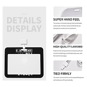 Army Retired Flag Durable Hanging Rope Card Badge Holder for All Occasions1