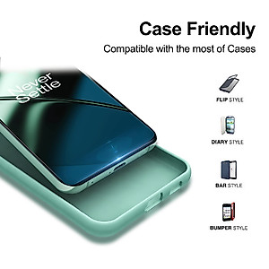 GOBUKEE [3 pack] Compatible with Full Coverage Tempered Glass X 3 Oneplus 11 5G 2023, 3D Glass, HD Clear, Bubble Free, Anti-Shock, Case Friendly, Full Cover [9H Hardness]