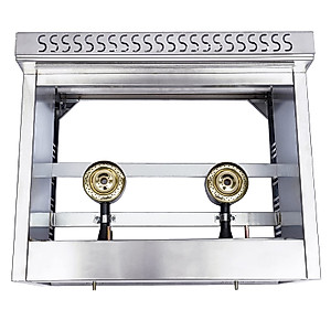 Cutycaty Commercial Gas Deep Fryer Countertop, Dual Tank Stainless Steel Kitchen Frying Machine with 2 Removable Baskets and Lids for Restaurant Home Kitchen French Fries Turkey Donuts (6 Liter)