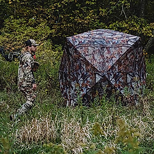 Barronett Blinds GR351BT Grounder 350 Pop up Portable Blind, Woodland Camo