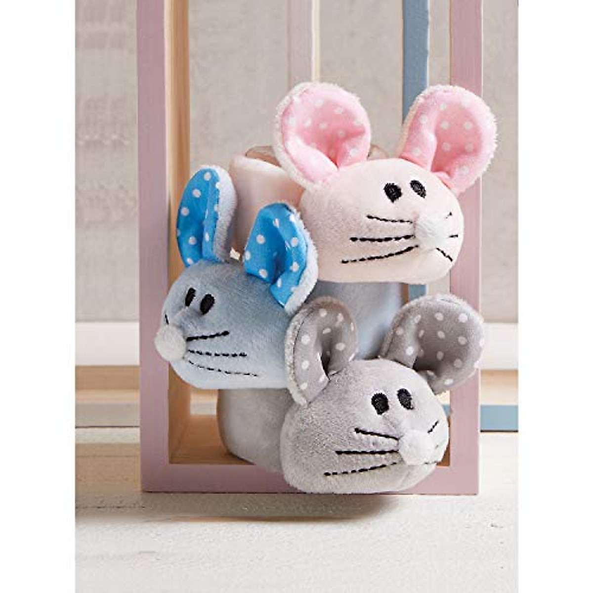 Stephan Baby Ouch Mouse Comfort Toy + Boo Cube, Pink