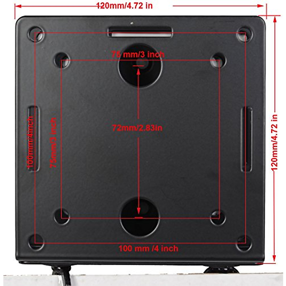 Videosecu Adjustable Small Device Wall-Mounted Bracket for Cable Box Digital TV Media Players Game Consoles MTC02B 1QJ