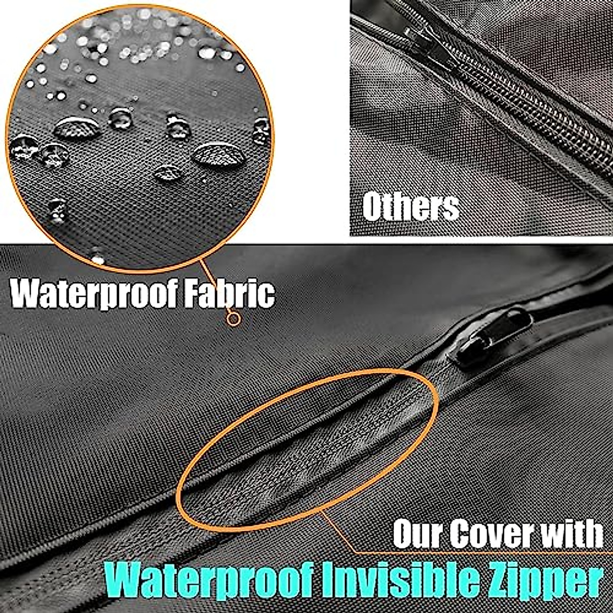 Fan Cover - Outdoor Waterproof Fan Covers - Outside Large Stand up Pedestal and Wall Mount Industrial Fan Cover in Heavy Duty Material Fit 24" Fan