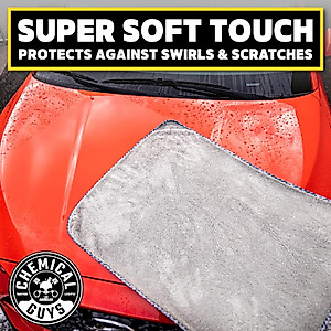 Chemical Guys MIC_1995 Woolly Mammoth Microfiber Dryer Towel, 25" x 36", Gray