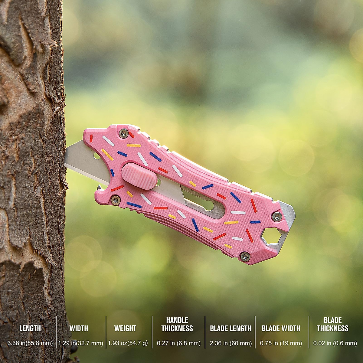 OKNIFE Otacle EDC Retractable Utility Knife (Pink)