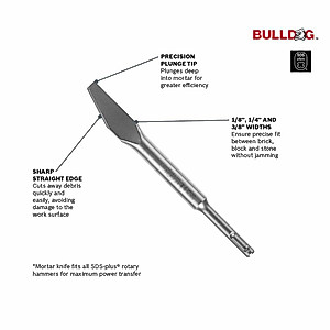 Bosch HS1401 3/8 In. Mortar Knife SDS-plus Bulldog Hammer Steel