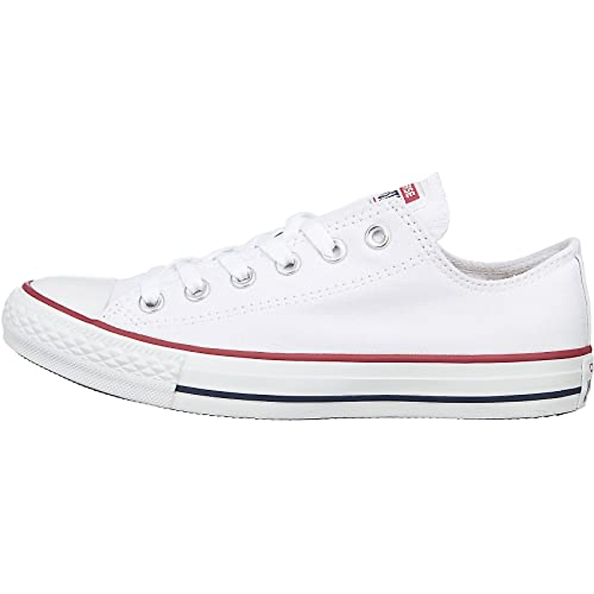 Converse Unisex Chuck Taylor All Star Low Top Optical White Sneakers - 5 B(M) US Women / 3 D(M) US Men