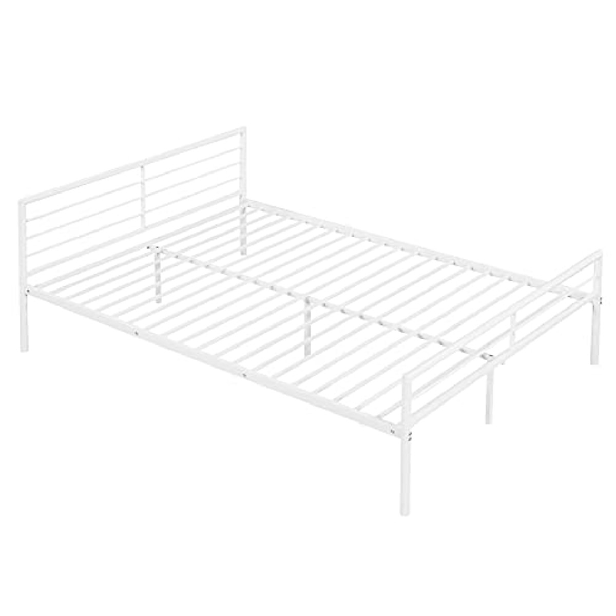 HYC Twin Over Full Bunk Beds with Desk, Heavy Study Metal Bunk Beds Twin Over Full Size, Convertible Into a Loft Bed and a Platform Bed