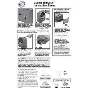 Blitz Kids Bubble Machine w/Non Toxic Soap Solution (1 Bubble Toy) Portable Battery Powered Bubble Maker Toys. Automatic Bubble Blower. Super Fun Outdoor Preschool Games & Activity. 1570-1p