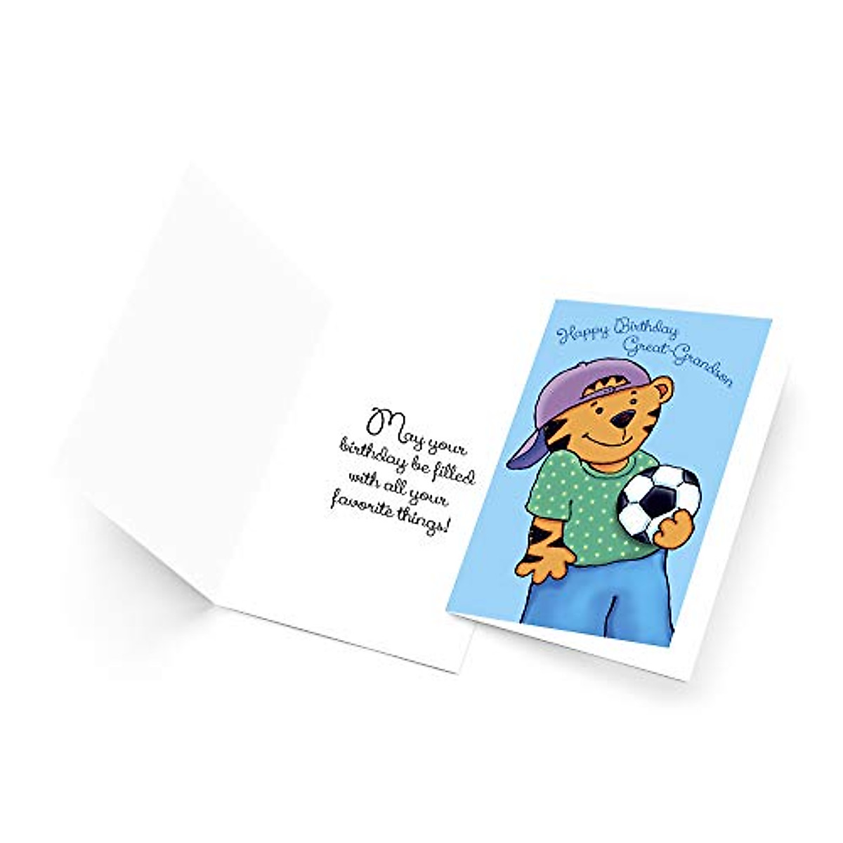 Happy Birthday Greeting Card For Your Great-Grandson | Made in America | Eco-Friendly | Thick Card Stock with Premium Envelope 5in x 7.75in | Packaged in Protective Mailer | Prime Greetings