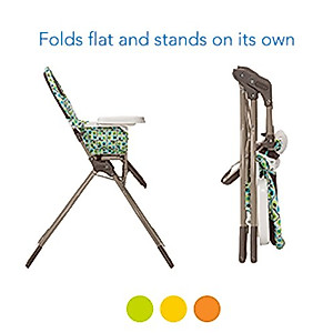 Cosco Simple Fold High Chair with 3-Position Tray (Elephant Squares)