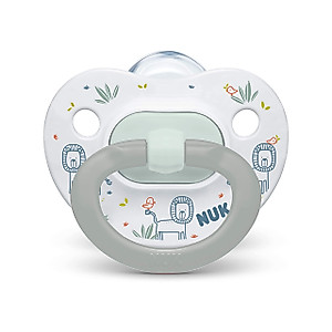 NUK Orthodontic Pacifiers, Boy, 0-6 Months, Blue (Pack of 2)