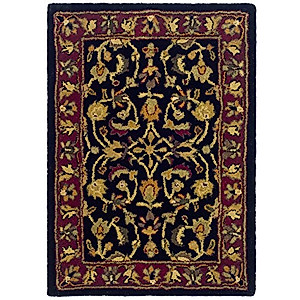SAFAVIEH Heritage Collection Accent Rug - 2'3" x 4', Black & Red, Handmade Traditional Oriental Wool, Ideal for High Traffic Areas in Entryway, Living Room, Bedroom (HG953A)