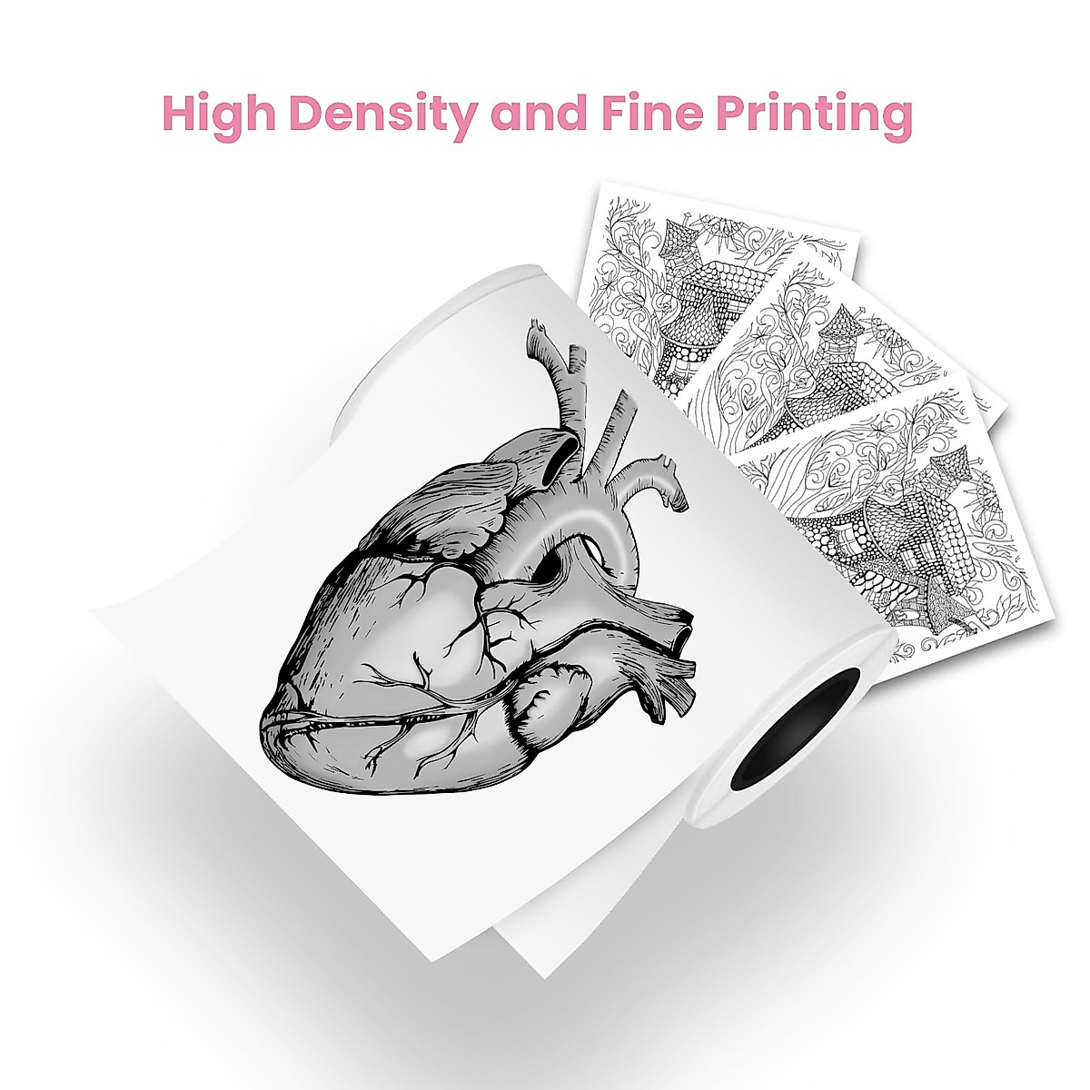 Mini Sticker Printer - Mini Printer Sticker Maker, Bluetooth Thermal Mini Printer for Note, 304 DPI Note Sticker Printer for School, Journal, Storage