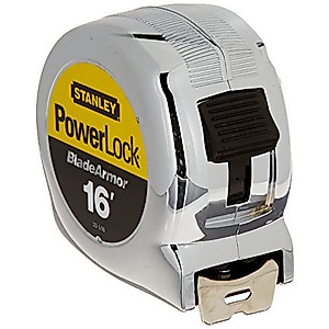2 X Stanley 33-516 16 x 1-Inch Powerlock Tape Rule Reinforced with Blade Armor Coating