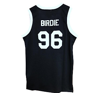 AIFFEE Men's Basketball Jersey 96 Tournament Shootout Jersey Size S-XXXL Black Color (M)